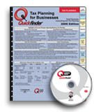 Quickfinder Handbook Tax Planning for Businesses 2008 Edition ...