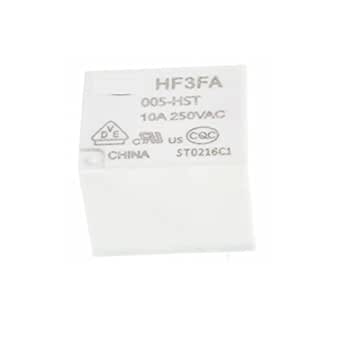 CHAOSEE 5PCS Relays HF3FA-005-HST 5VDC HF3FA-012-HST 12VDC HF3FA-024-HST 24VDC 4PIN 10A 250VAC ...