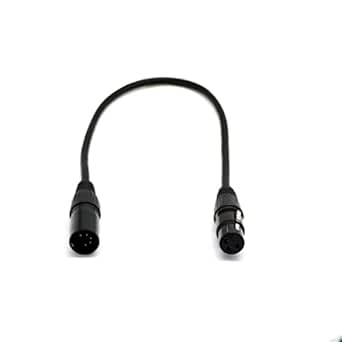 Amazon.com: Tiuimk Cardoun 5-Pin Male to 3-Pin Female DMX Adapter Cable ...
