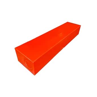 Amazon.com: EcoCut: High-Density Polyethylene (HDPE) Red Plastic Block ...