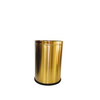 Vizinox Stainless Steel Gold Dustbin for Home, Bedroom, Rooms, Office ...