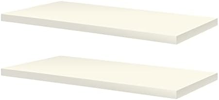 highdecora Floating Shelves Wall Mounted White Depth 300mm Set of 2 ...