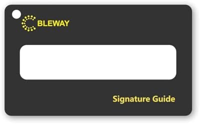 Amazon.com: BLEWAY Signature Guide Card for Visually Impaired : Health ...