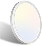 libtit 13 Inch Black Flush Mount Ceiling Light,6 Pack 3200LM 28W Ultra ...