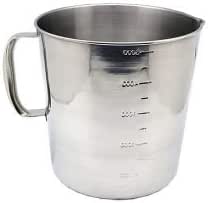 Amazon.com: Stainless Steel 5 Liter Pitcher with Handle, 169oz, 5000ml ...