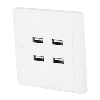 Safe USB Wall Mounted Socket, USB Outlet, Wall Mounted Office for Home ...