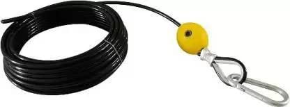 JFG 5mm JFG 4 Meter Black Rubber PU Coated Complete Gym Machine Cable ...