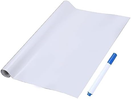 GLUN® 45 * 200cm White Board Sticker for Children, Shop Board, Marker ...