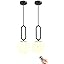 Wireless Pendant Lights Battery Operated Set of 2,USB Rechargeable ...