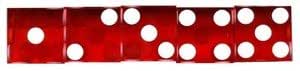 Stick of 5 RED Casino Precision Cut Dice 19MM : Amazon.in: Toys & Games