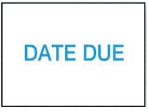 Amazon.com : "Date Due" Label For Dennison 210 Two Line Labeler ...