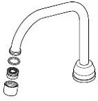 Amazon.co.jp: [Z412862] Spout for KVK K335G etc : DIY, Tools & Garden