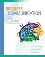 Buy Business Communication : Process and Product Brief Canadian Edition ...