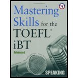 Mastering Skills for the TOEFL iBT, Advanced Speaking With 2 CDS (06) by Yancey, Patrick ...
