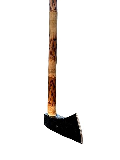 Handmade Heavy Duty 2 kg Axe, Kulhadi with 3 Feet Bamboo Handel use for ...