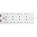 Masterplug Eight Socket Surge Protected Extension Lead, 2 Metres, 27 x ...