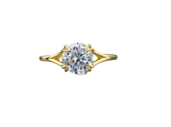 SRT Rudra Real & Natural Brilliant Round Cut Diamond Ring with ...