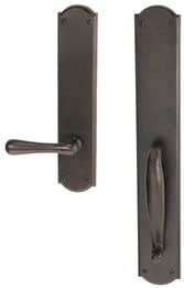 Entry Set Front Door Handle with Madison Lever Backset: 2.5", Handing ...