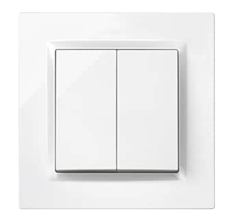 SIMON - Double Switch Switch, Simon 10 Series, 230V, Interior Wall ...