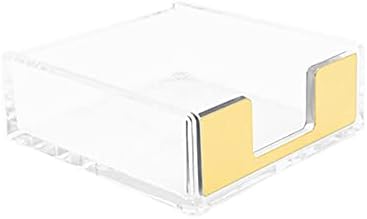 Amazon.com : Clear Acrylic Copper Gold Self-Stick Note Pad Holders ...