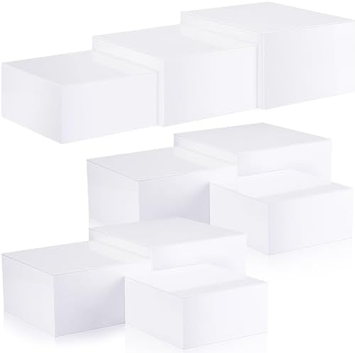 Amazon.com: Suzile 9 Pcs Acrylic Buffet Risers Display Box Cube 5 Side ...