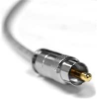 Amazon.com: 25 foot Mini Coax dual shield with RCA connector White ...