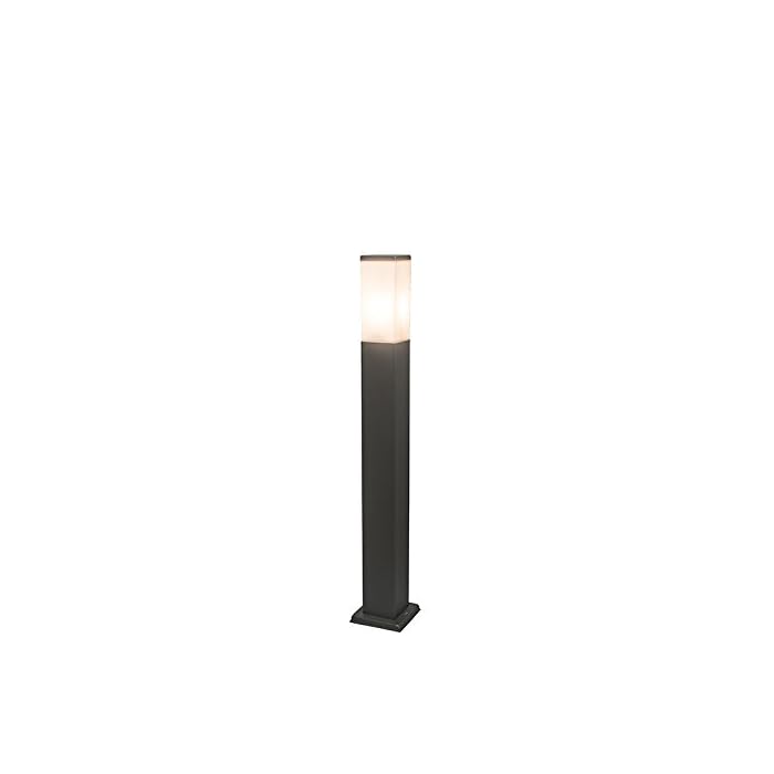 Buy QAZQA Modern Modern Outdoor Pole/Bollard/Post lamp Post Dark Gray ...