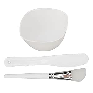 Amazon.com: Face Mask Mixing Bowl Set, Silicone Mask Brush & Spatula ...