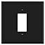 OVERSIZED JUMBO Metal Switch Plate, 2 Gang Decora Cover Plate (for 1 ...