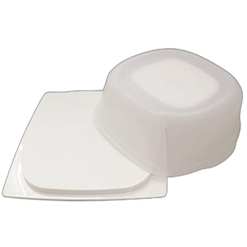 Tupperware KseMax Square Junior White Transparent Cheese Container ...