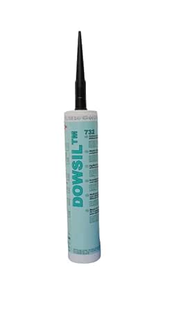 DOWSIL 732 Black Multi-Purpose Silicone Sealant 310ml Cartridge ...
