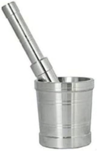 UrbanBuy White Marble Imam Dasta/Mortar and Pestle Set,Ohkli Musal ...