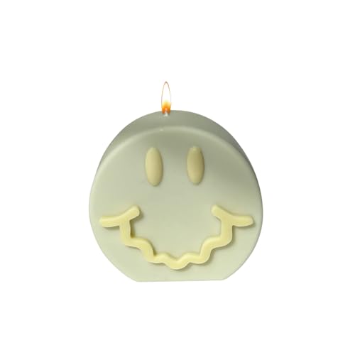 Amazon.com: Happy Face Decorative pillar candle, Hand made gifts ...