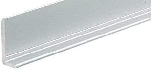 CRL Satin Anodized 1/4" Aluminum L-Bar Extrusion - 12 ft Long - Screen ...