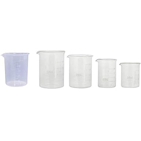 Buy Polylab Plastic Science Beaker Measuring Cup Combo Pack Set of ...