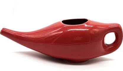 Dr. Head Ceramic Red Neti Pot for Nasal Cleansing & Sinus - Handcrafted ...