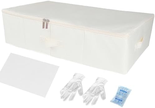Amazon.com: Phaicoilo Large Wedding Dress Storage Box - Beige ...