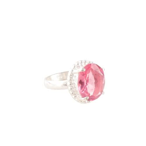 Amazon.com: Pink Tourmaline Gemstone 925 Solid Silver Handmade Designer ...
