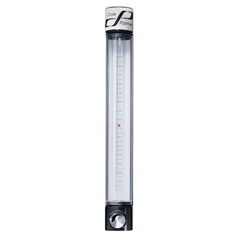 Cole-Parmer Easy-View Double-Float 150 mm Flowmeter, 290 mL/min Air, SS ...