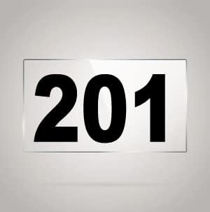 Numberplate 201 Room, Hotel, Hospital, Lodge,Apartment, Flat,Door No ...