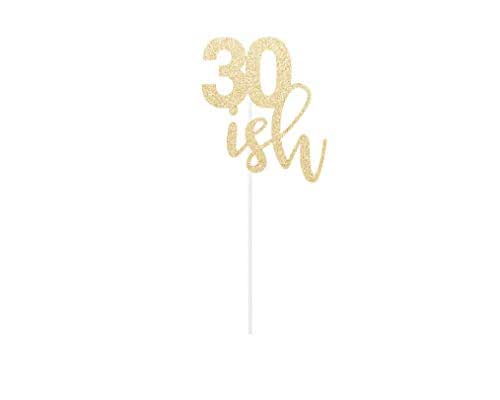 Amazon.com: 30ish Birthday Cake Topper - 30 ish Sign Centerpiece Party ...