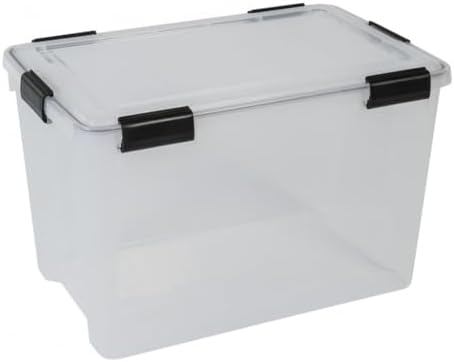 Kreher® Wasserdichte Aufbewahrungsbox mit Deckel, Lagerbox 70 Liter ...