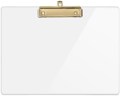 Amazon.com : UNIQOOO Clear Acrylic Landscape Clipboard, Horizontal ...
