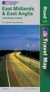 East Midlands and East Anglia Including London: Sheet 5 (OS Travel Map ...