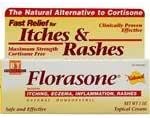 Pack of 4 x Boericke and Tafel Florasone Itches and Rashes Cream - 1 oz ...