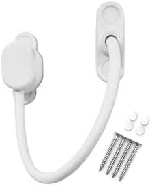 3 x White TruMAX Keyless Cable Restrictor Window Safety Security Lock ...