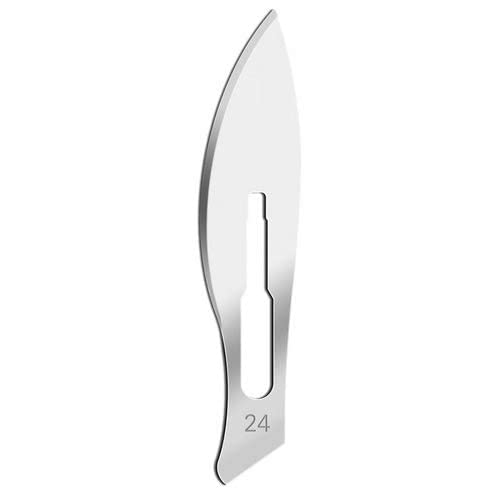 EUZA Carbon steel Scalpel blade or Surgical blade no.24 (25 pcs) with ...