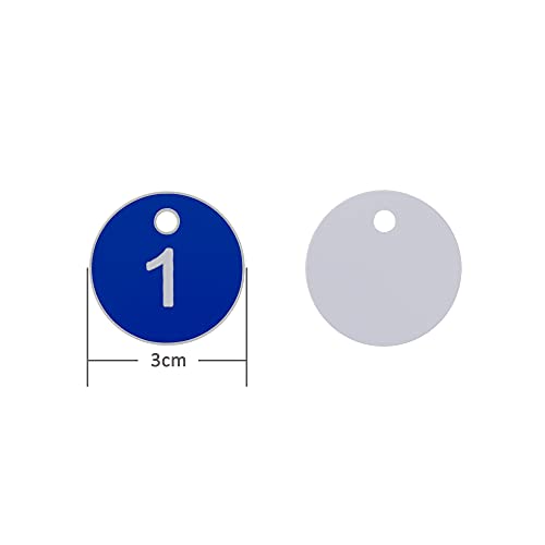 Plastic ID Number Tags Engraved Tags Key Tags ID Tags Without Key Rings ...