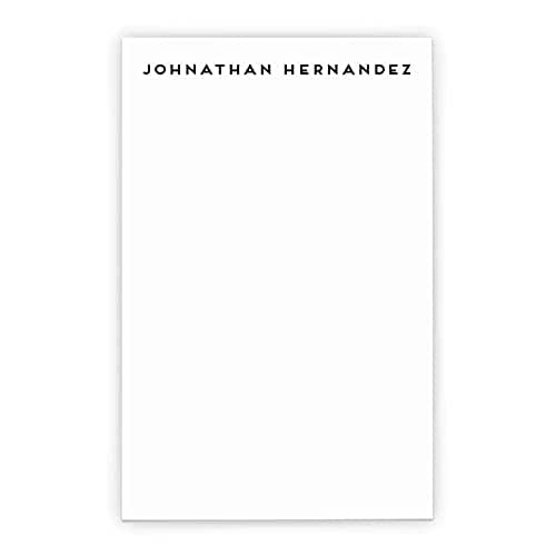 Amazon.com: Simple Personalized Notepad Set, Professional notepads ...