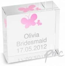 Amazon.com: Pink Butterflies Medium Crystal Token : Home & Kitchen